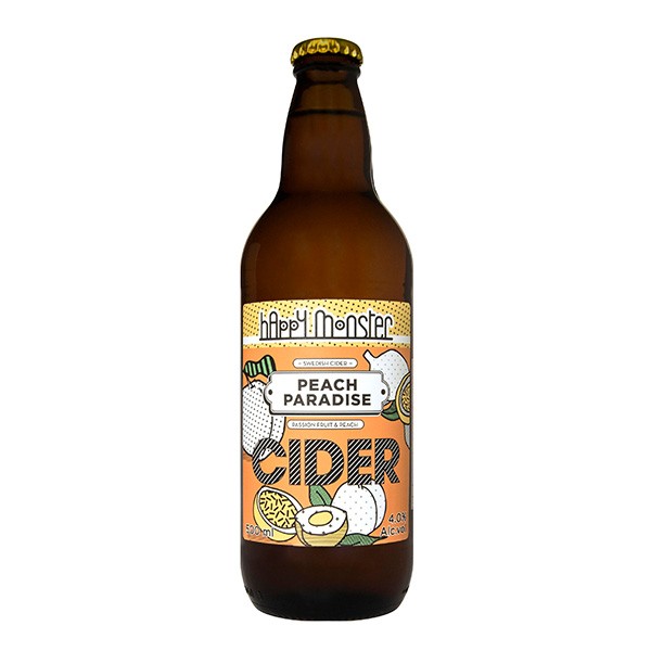 Happy Monster Peach Paradise | Cider Delivery by Wishbeer | Bangkok ...