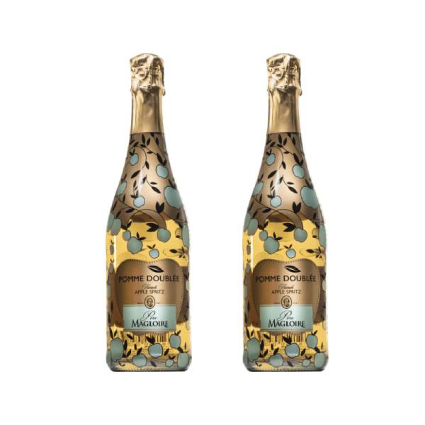 2x Pomme Doublee Apple Sparkling - 750ml - 8% + 1x Ice bag